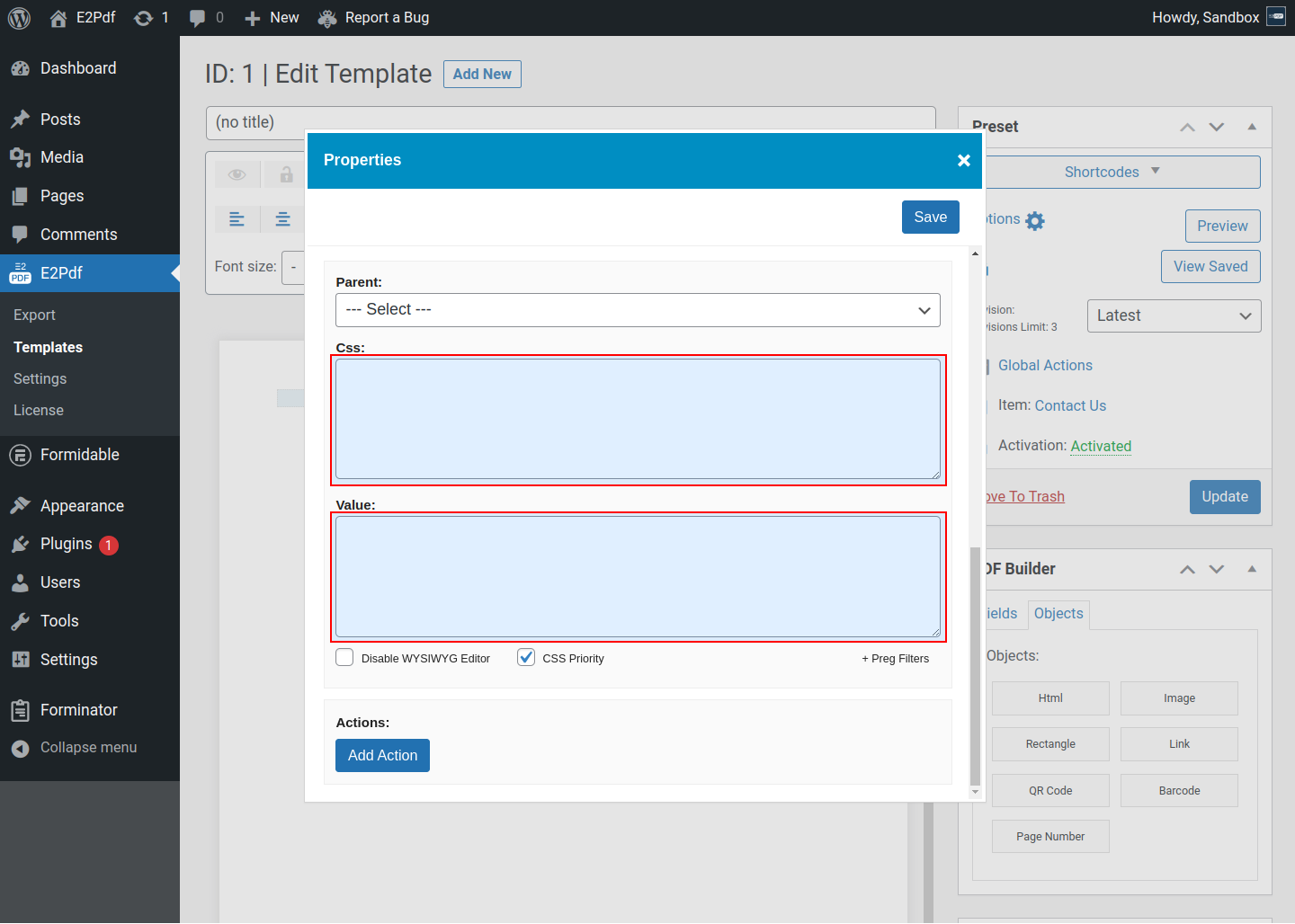 Supported Tags And CSS HTML Object Documentation E2Pdf Export 